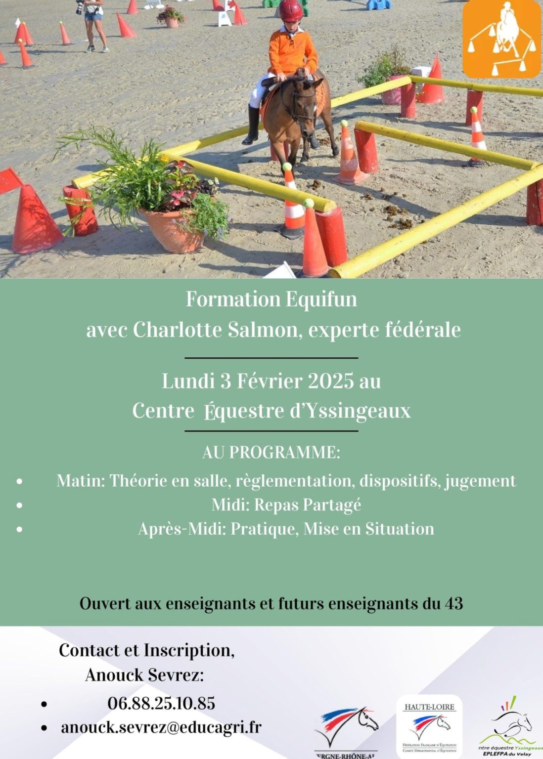 Formation Equifun au Centre équestre d'Yssingeaux - George Sand